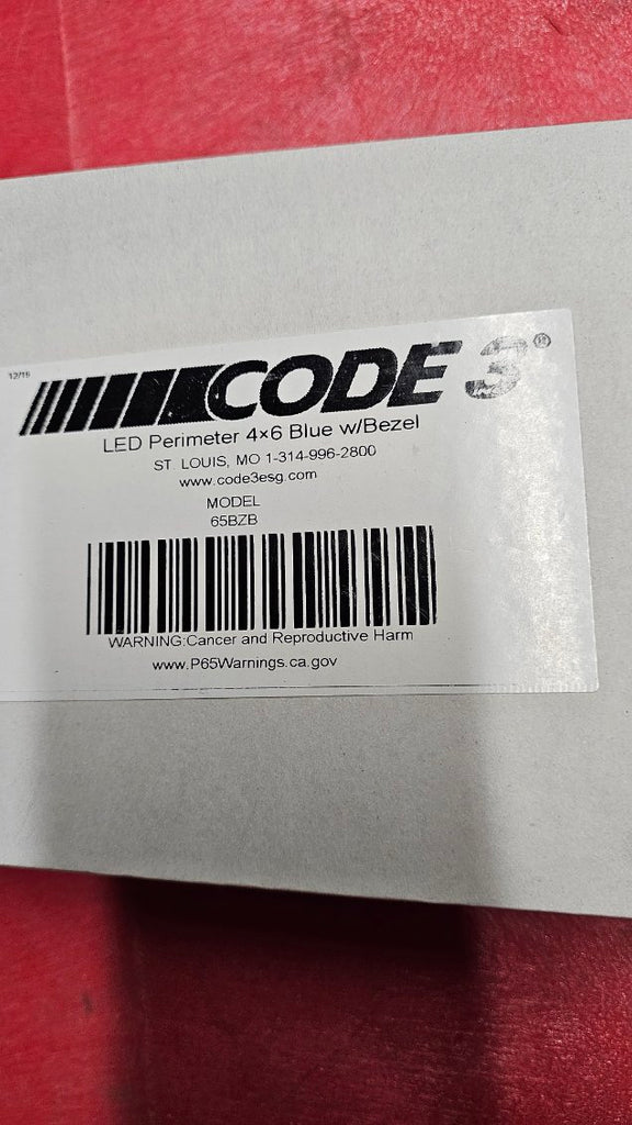 Clearance - Code 3, LED Perimeter Light with Bezel, Blue - 4"x6" – Heiman Fire Equipment