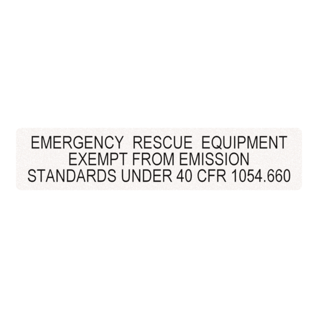 Decal-37 Decal MARK-3 EPA Exemption – Heiman Fire Equipment