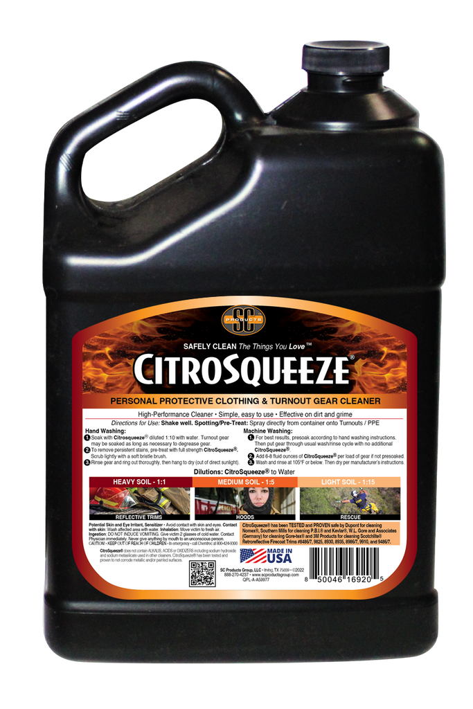 CitroSqueeze, Turnout/PPE Cleaner (1 Gallon) – Heiman Fire Equipment