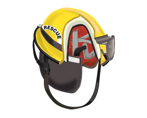 Bullard USRX Helmet - ESS FirePro Goggles – Heiman Fire Equipment