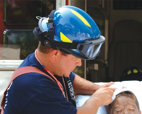 Bullard USRX Helmet - ESS FirePro Goggles – Heiman Fire Equipment
